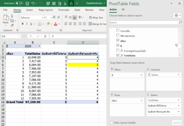 การใช้ Excel Power Pivot ตอนที่ 4 : Data Model ทำงานอย่างไร - Thep Excel