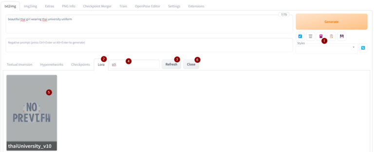 วิธีเรียกใช้งาน Model เจ๋งๆ ใน Stable Diffusion [ตอนที่2] - Thep Excel