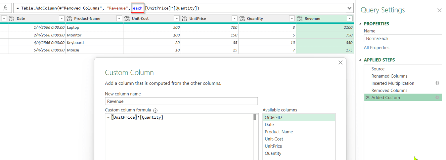 บันได 10 ขั้น เริ่มเรียนรู้ M Code ขุมพลังของ Power Query - Thep Excel