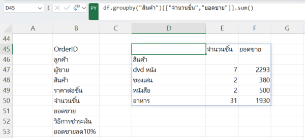 สอนใช้ Python ใน Excel ตอนที่ 1 : ลองใช้ครั้งแรก - Thep Excel